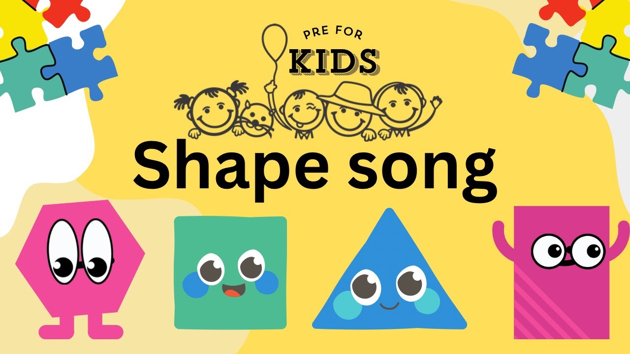 The Shapes Song | Nursery Rhymes | NurseryRhymes With Lyrics | Pre for ...