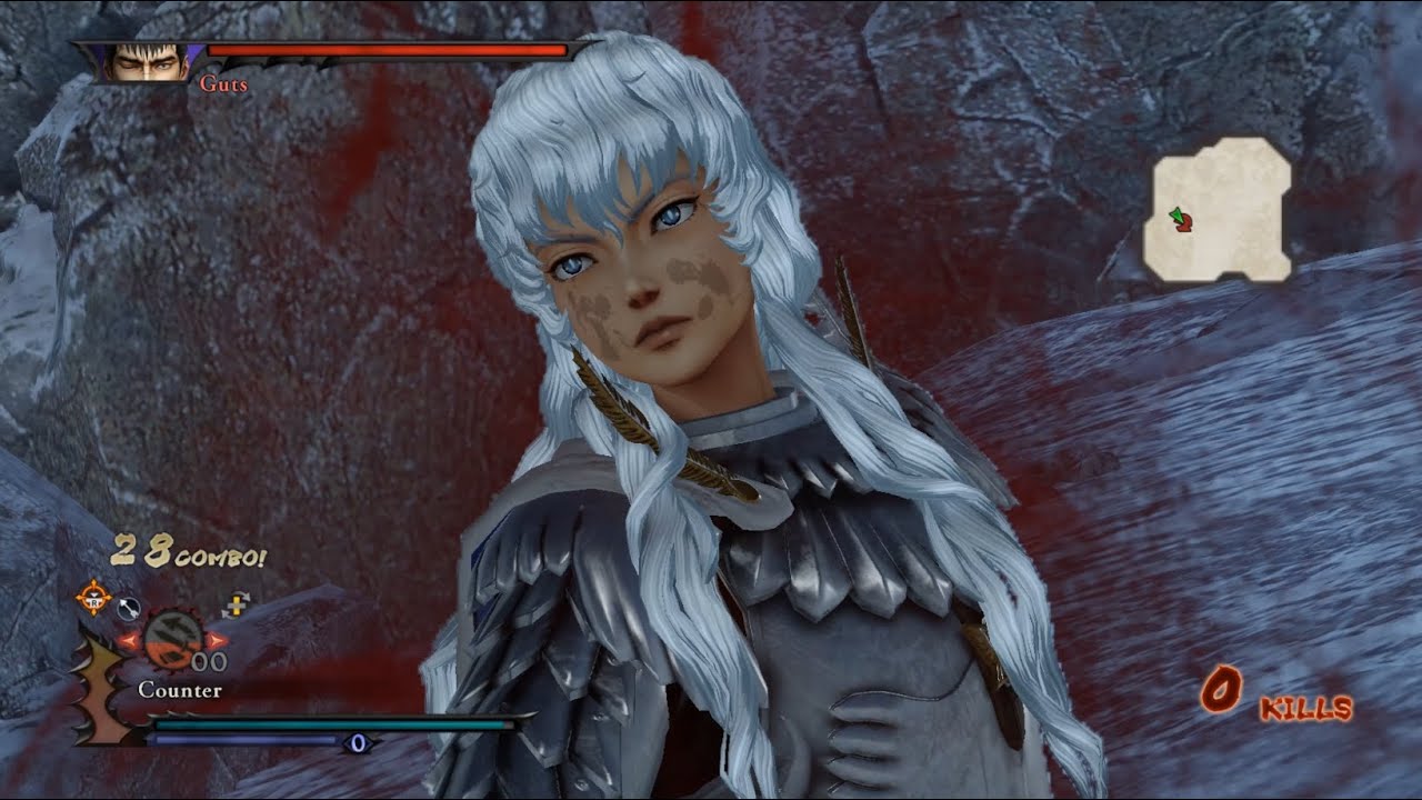 Berserk Musou Griffith VS Guts Hill Of Swords - YouTube