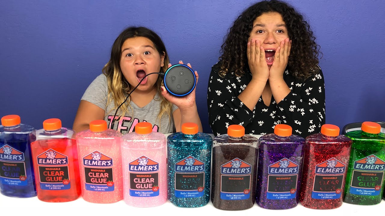 ALEXA PICKS MY SLIME INGREDIENTS - YouTube