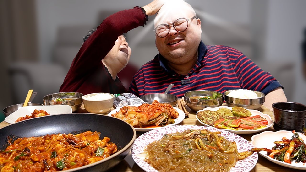 그냥 어머니와 식사입니다.불편하게 생각하진 말아주세요│Korean food Mukbang Eatingshow - YouTube