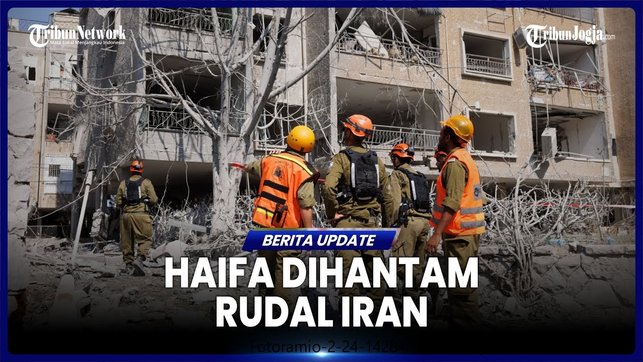 RUDAL IRAN KEMBALI JEBOL IRON DOME, WARGA HAIFA HISTERIS LIHAT LEDAKAN ...