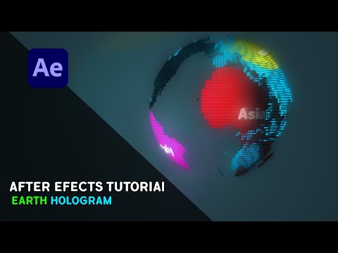 Earth Hologram | After Effects Tutorial | No plugin