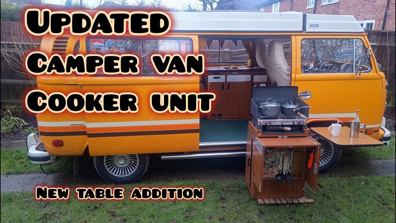 VW T2 Westfalia Camper van cooker with table update. - YouTube