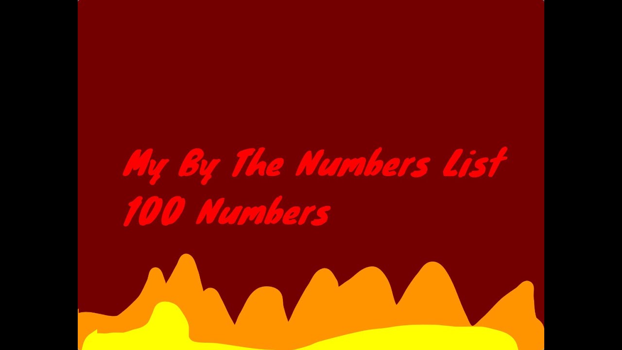 My By The Numbers List 100 Characters - YouTube