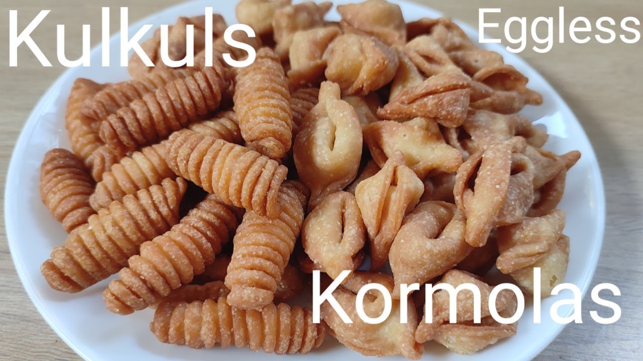 Eggless Goan Kulkuls/Kalkals and Kormolas with one dough | Crispy ...