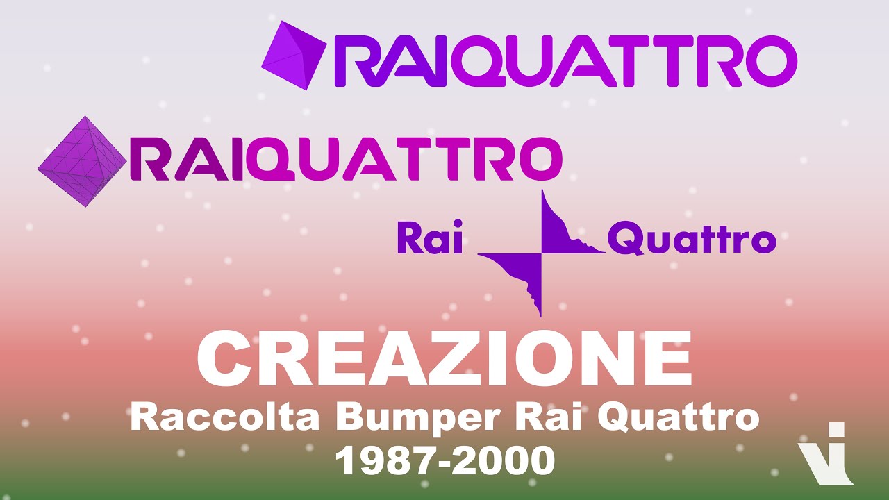CREAZIONE - Raccolta Bumper Rai Quattro 1987-2000 - YouTube