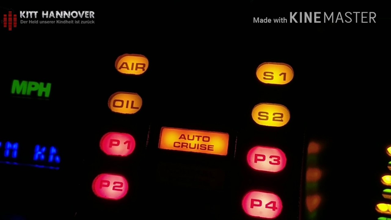 KITT - Eindrücke des Knight Rider Dashboard - YouTube