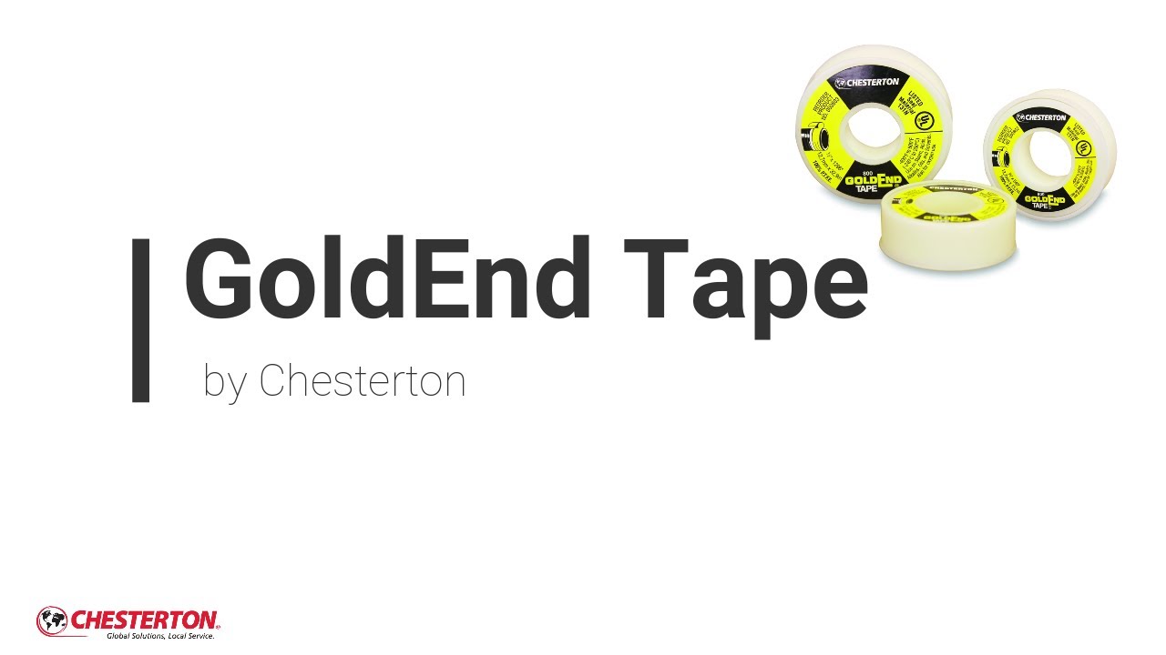 Chesterton 800 GoldEnd® Sealant Tape - Porosity Test - YouTube