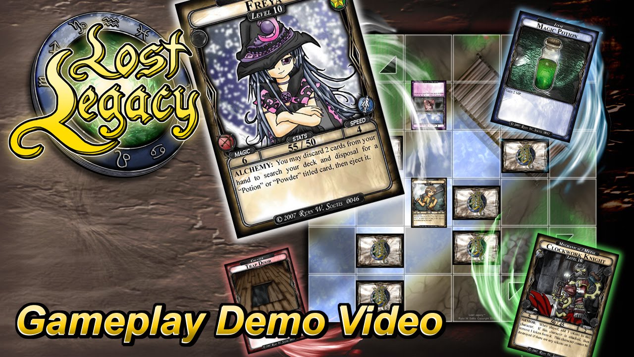 Lost Legacy the Grid-Movement Card Game (Gameplay Demo) - YouTube