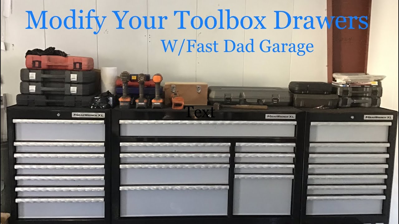 Gearwrench XL series toolbox Drawer Relocation modification - YouTube