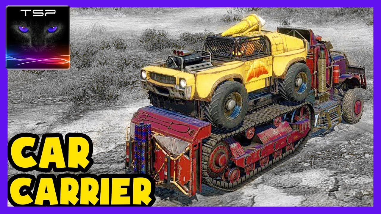 Crossout #164 CAR CARRIER TRUCK Build and Gameplay - YouTube
