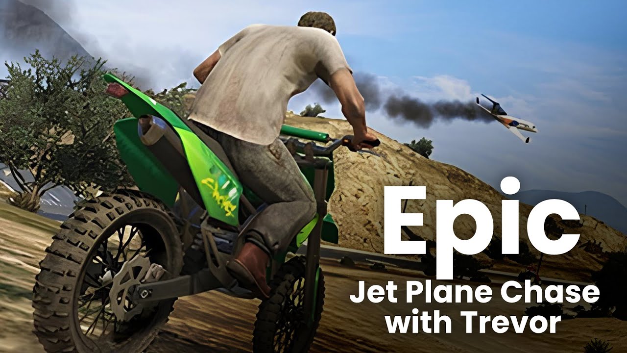 Trevor Chasing a Jet Plane Chase moment - YouTube