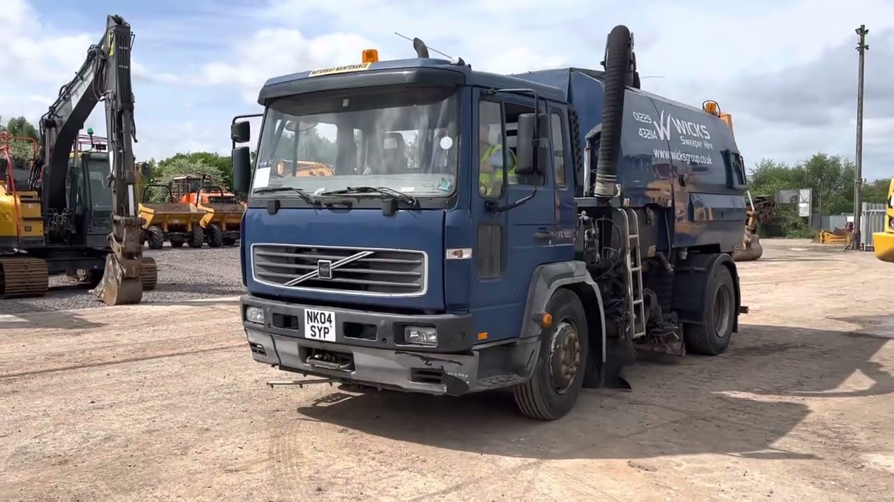 2004 Volvo FL180 4x2 Sweeper - YouTube