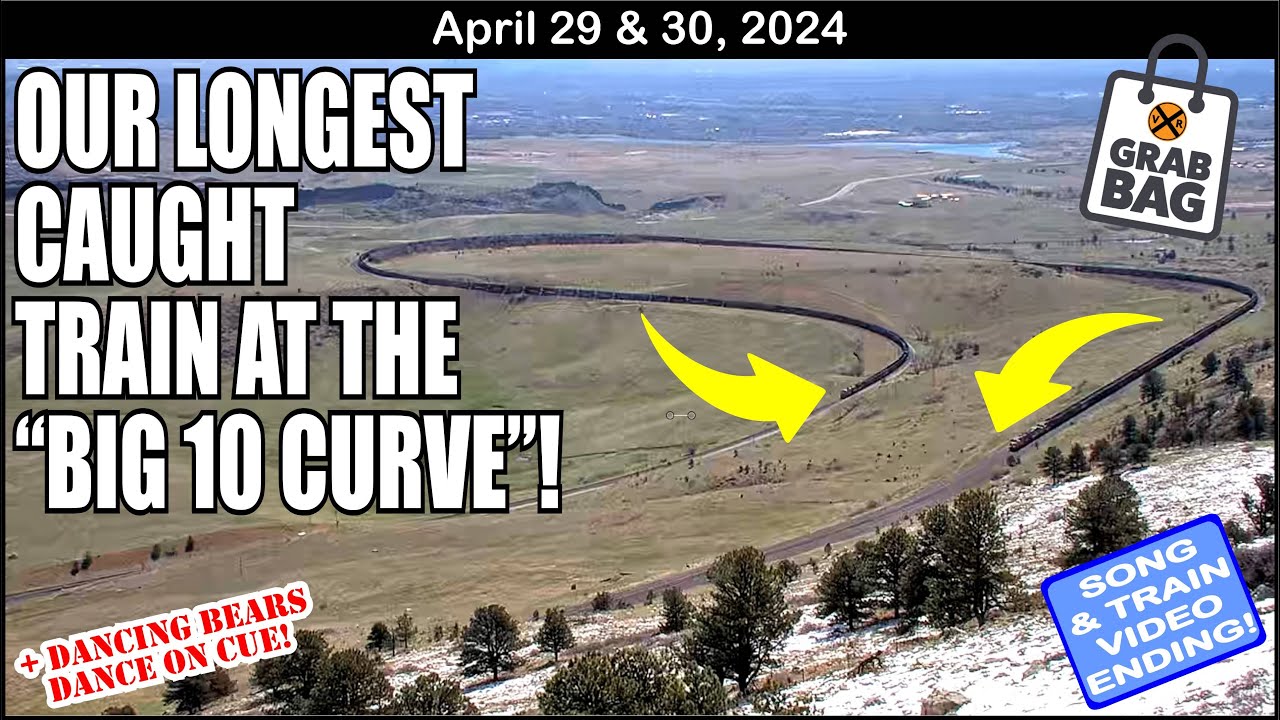 OUR LONGEST CAUGHT TRAIN AT “THE BIG 10 CURVE”! GREAT NORTHERN & GRAND ...