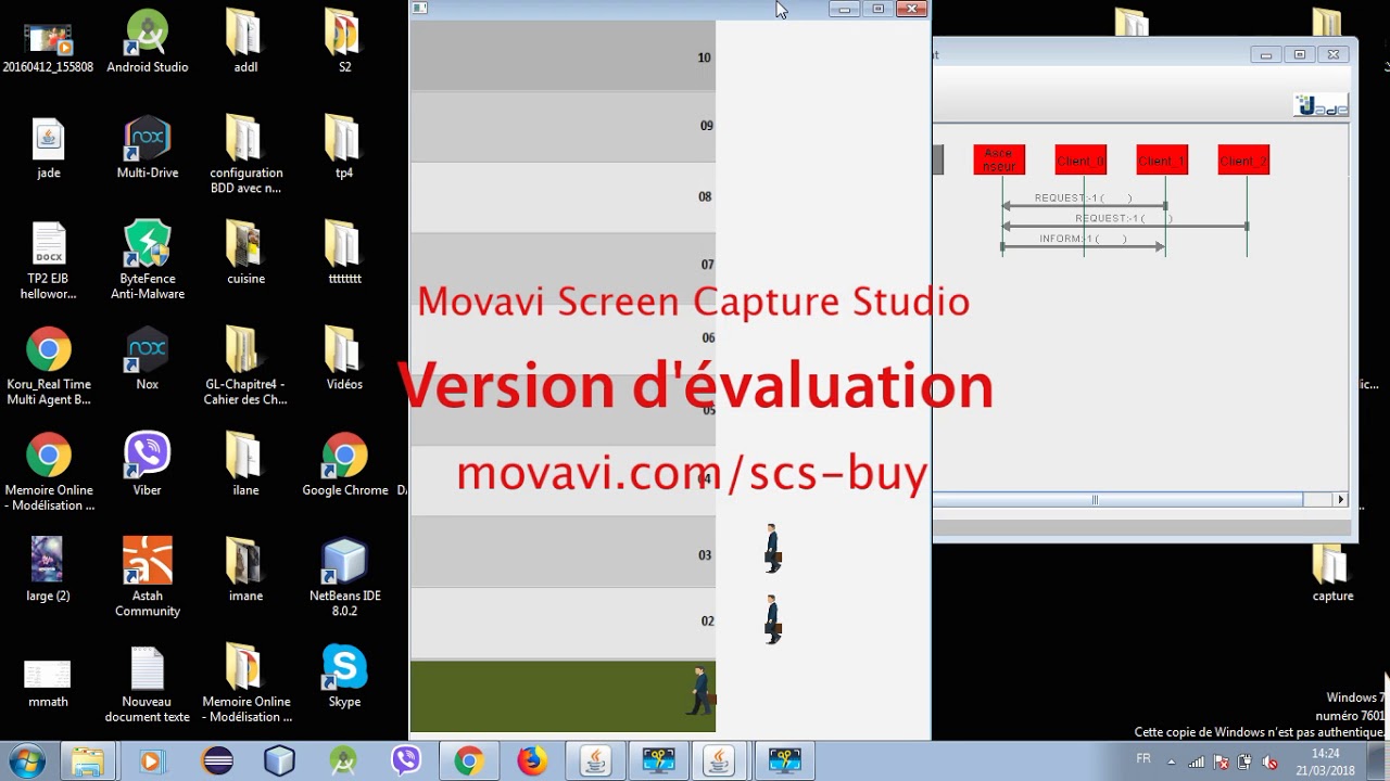 Simulation d'un Ascenseur -Systéme multi-Agent Jade - YouTube