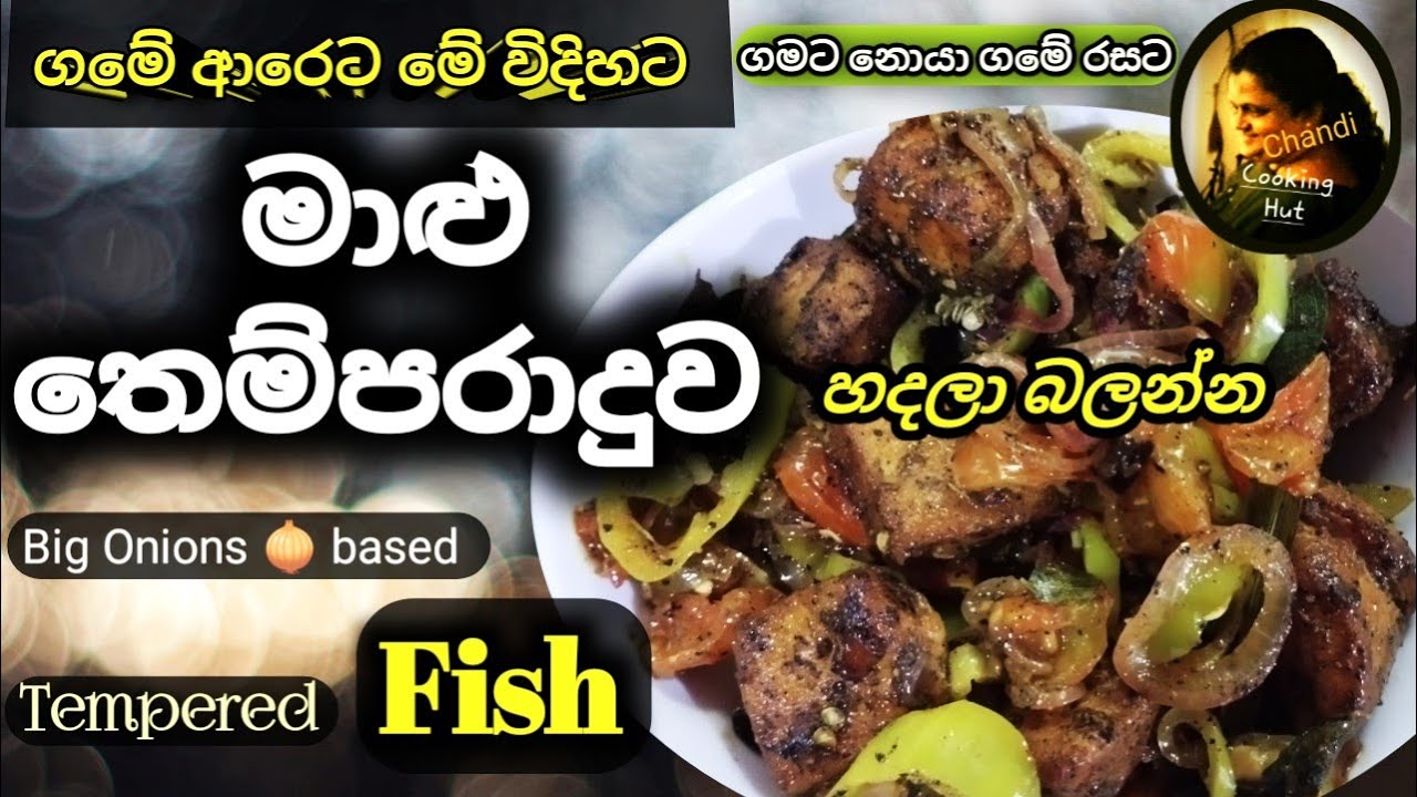 රස නහර පිනවන ගමේ විදිහට මාළු තෙම්පරාදු කරමු | Delicious Fried Tempered ...