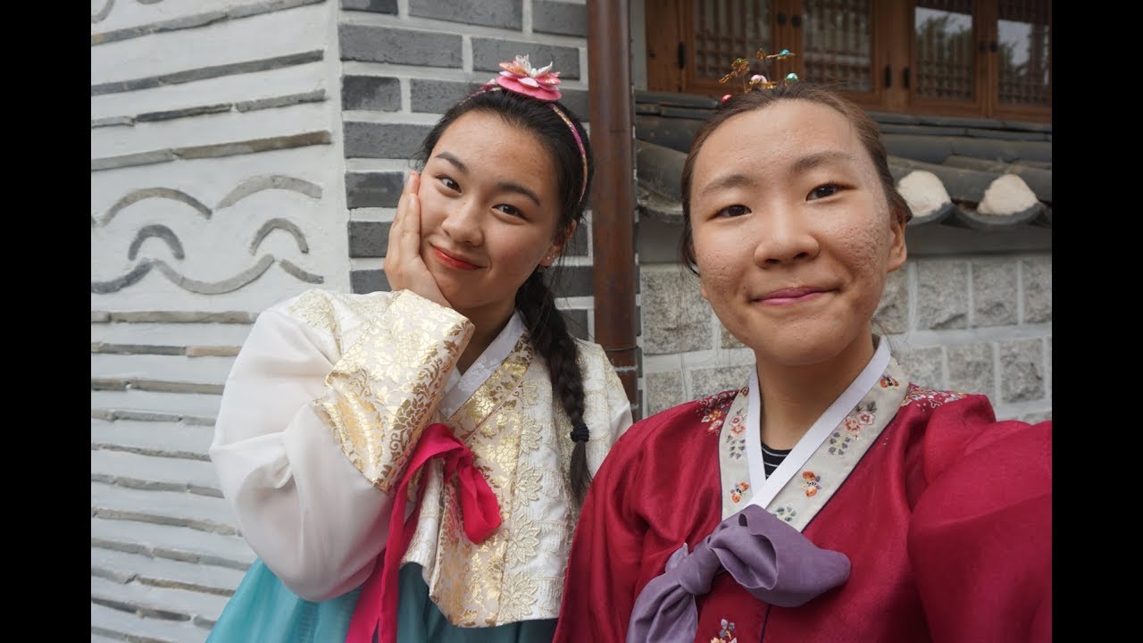 Wearing Hanbok in Korea + visiting GOBLIN filming scene ! - YouTube