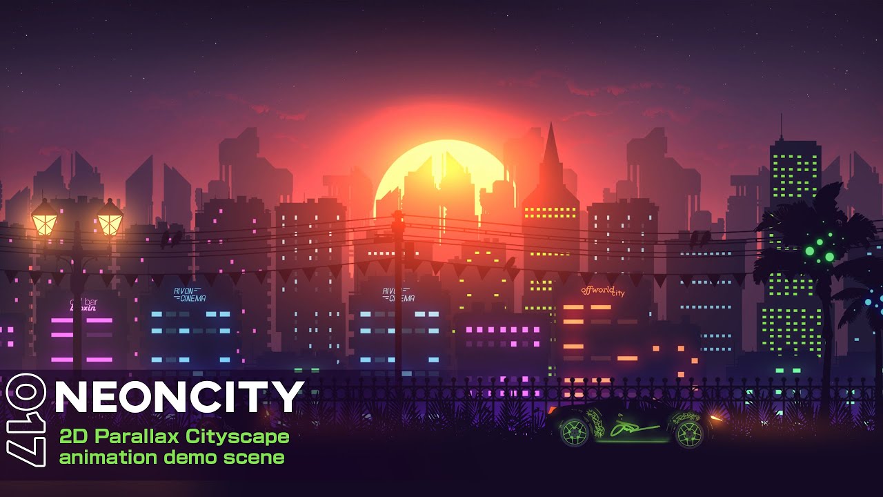 NeonCity - Demo scene - Unity Asset Store - YouTube