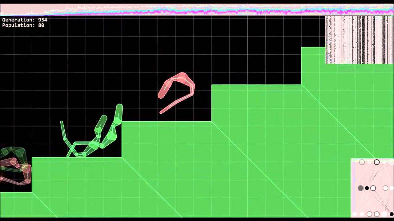 Evolved Step Climbing Creatures - YouTube