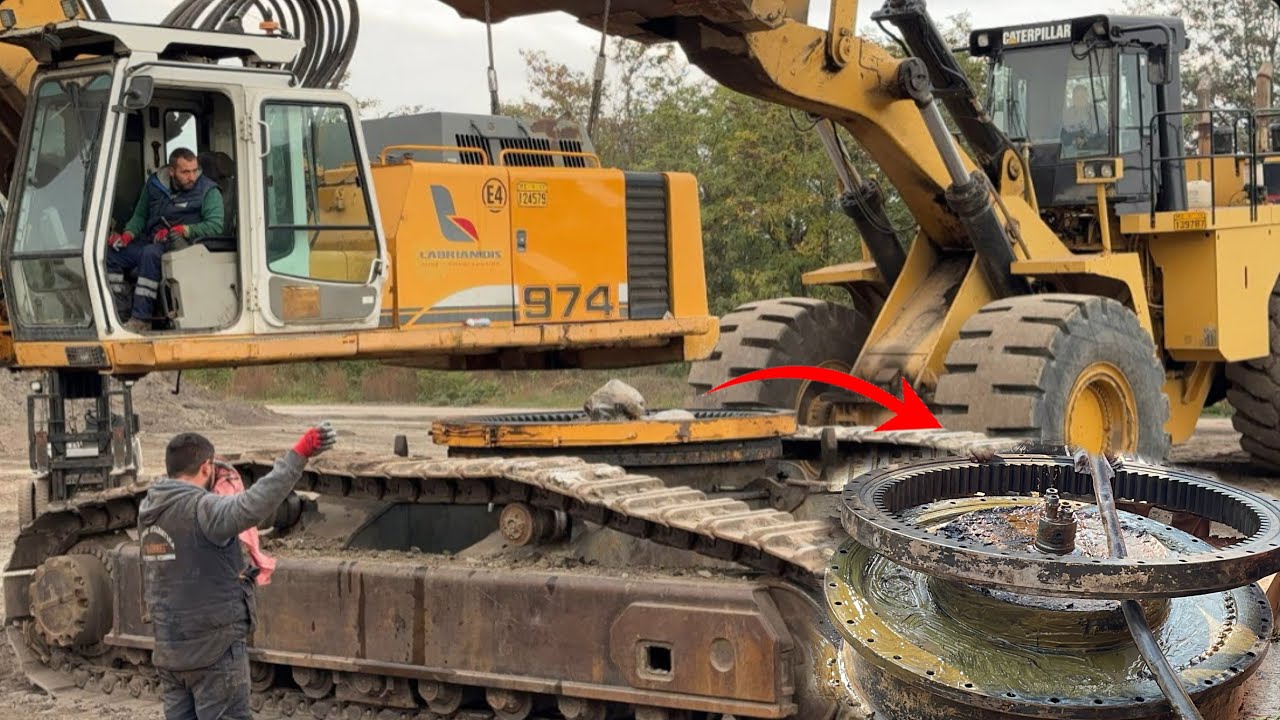 How To Replace An Excavator Swing Bearing (Step by Step) - YouTube