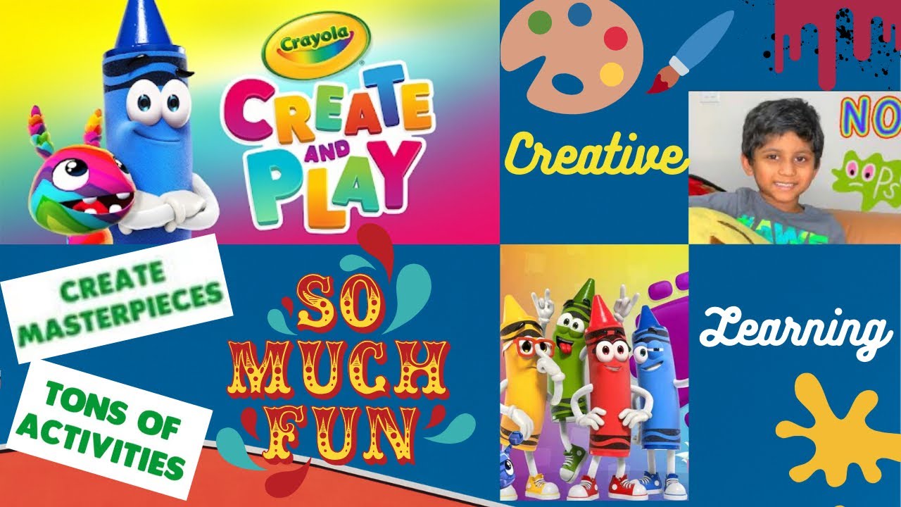 Fun Educational app for kids | Crayola Create and Play | coloring and ...