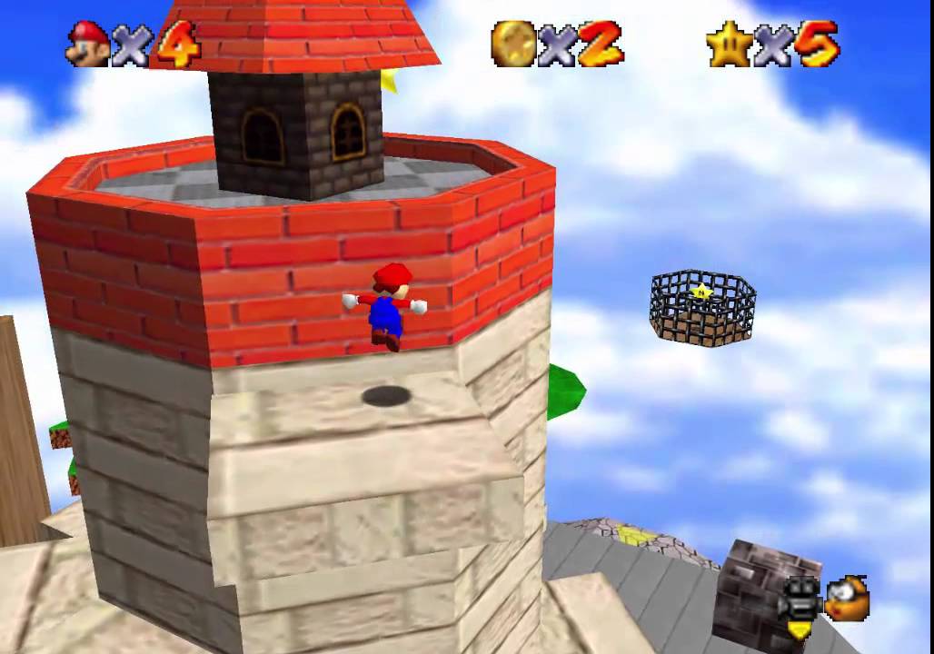 Super Mario 64 - Whomp's Fortress - Star 2: To The Top Of The Fortress ...