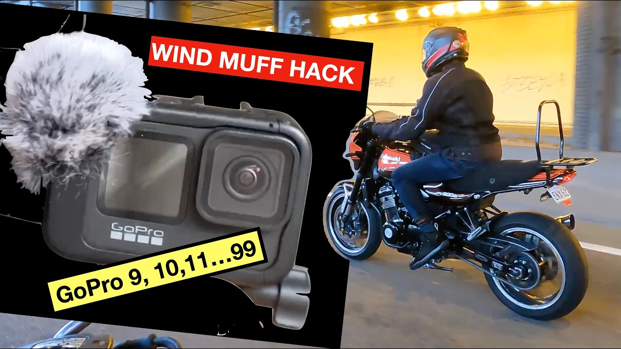 GOPRO Hack to CUT WIND NOISE. WIND MUFF - DEAD CAT filming retro ...