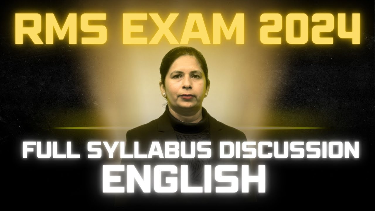 RMS EXAM 2024 ENGLISH – FULL SYLLABUS DISCUSSION #rms2024 #rmsclass9 # ...