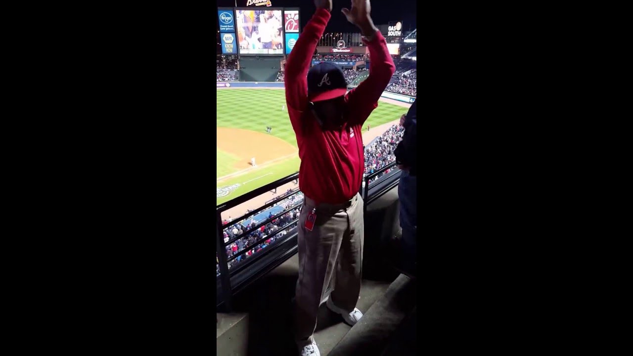 Melvin, Atlanta Braves Usher, 7th Inning Stretch - Turnt Up Dance Moves ...