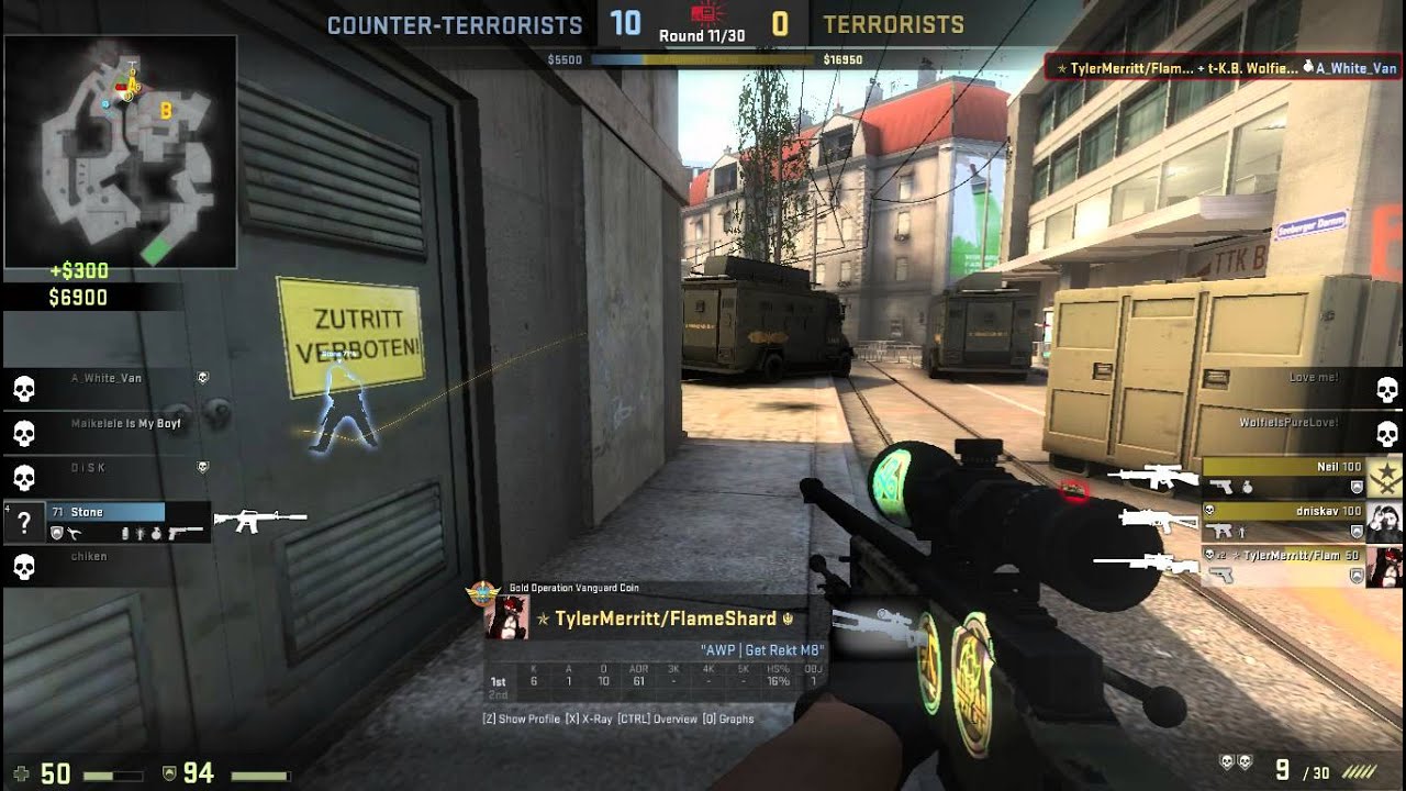 CSGO Competitive - Nade While Flashed - YouTube