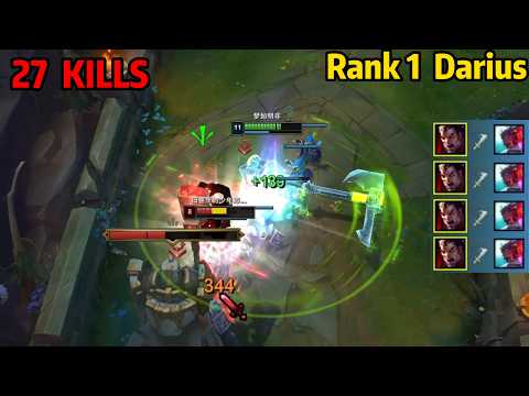 Rank 1 Darius: This Guy is GOING CRAZY! *27 KILLS*