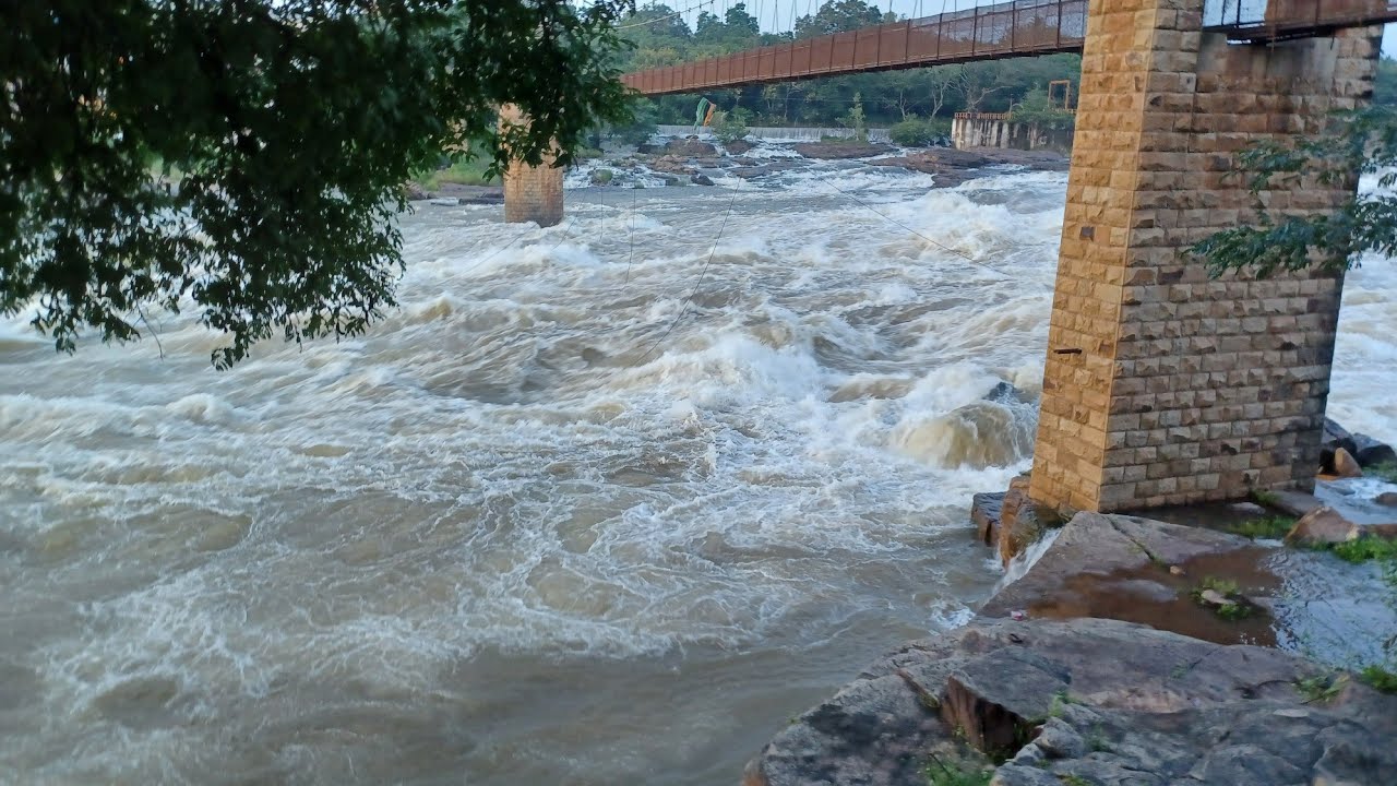 Gokak Waterfall top view - YouTube