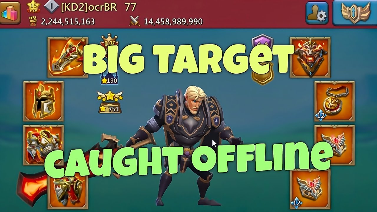 Lords Mobile - 2.1B might player caught offline on CAV frontline. How ...