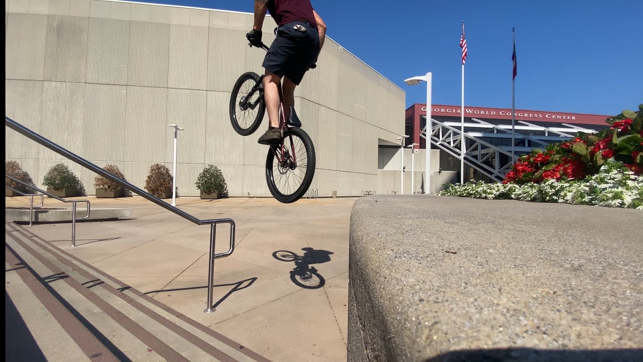 Atlanta street trials ride Airborne Skyhawk - YouTube
