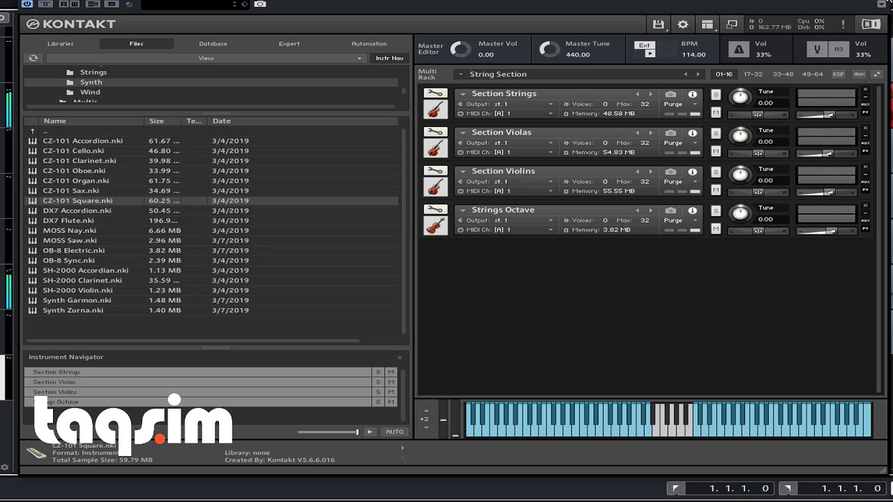 TAQSIM PRO DEMO 2 الاصوات الشرقية - YouTube