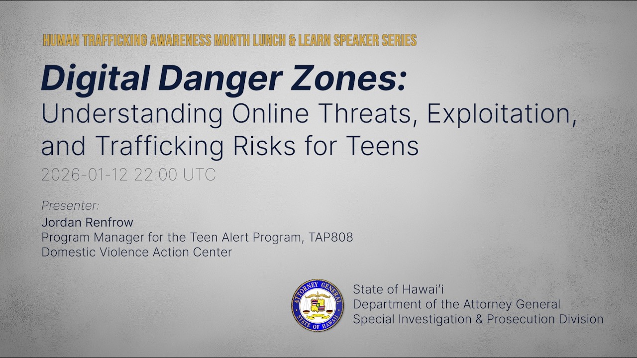 Digital Danger Zones: Understanding Online Threats, Exploitation, and ...