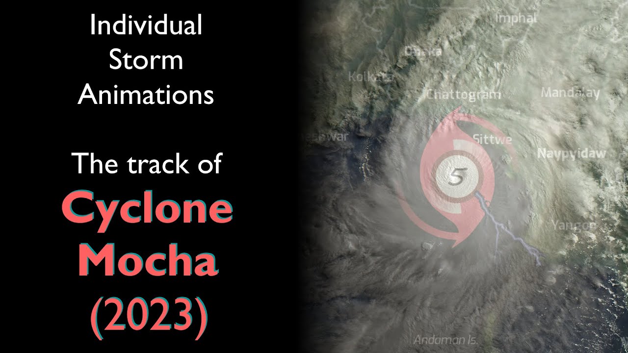 The Track of Cyclone Mocha (2023) - YouTube