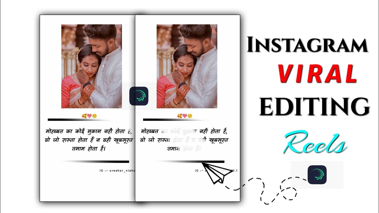 Instagram Trending Shayari Reels Editing | Alight Motion Video Editing ...