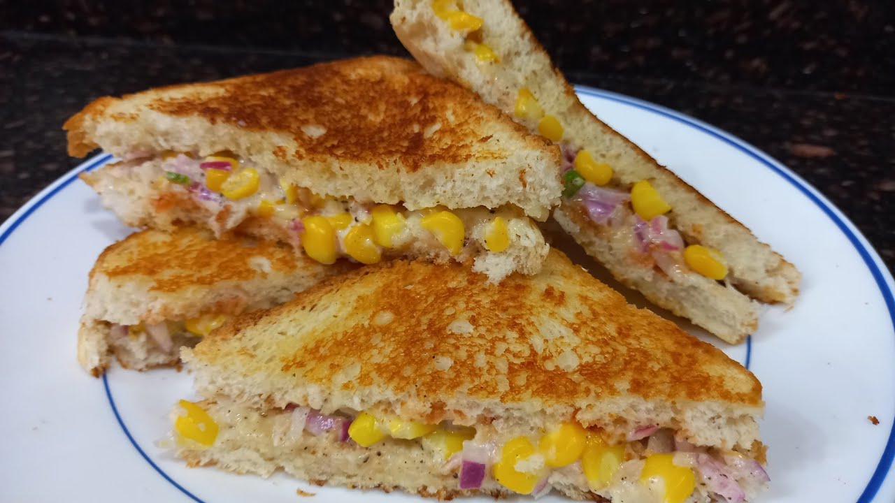Sweet Corn Sandwich - A Delicious and Easy-To-Make Snack - YouTube