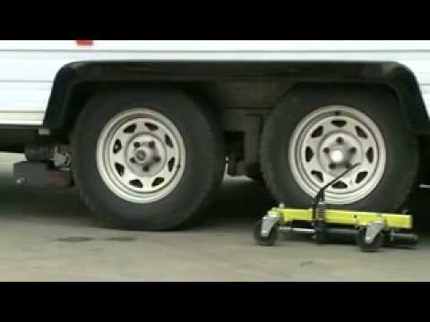 Purple Line Caravan Mover used with and Kojack Sliders - YouTube