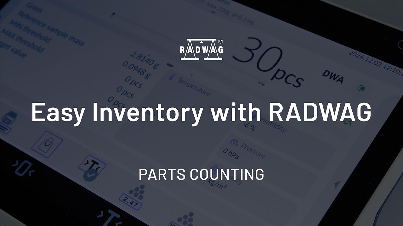 Easy Inventory with RADWAG - YouTube