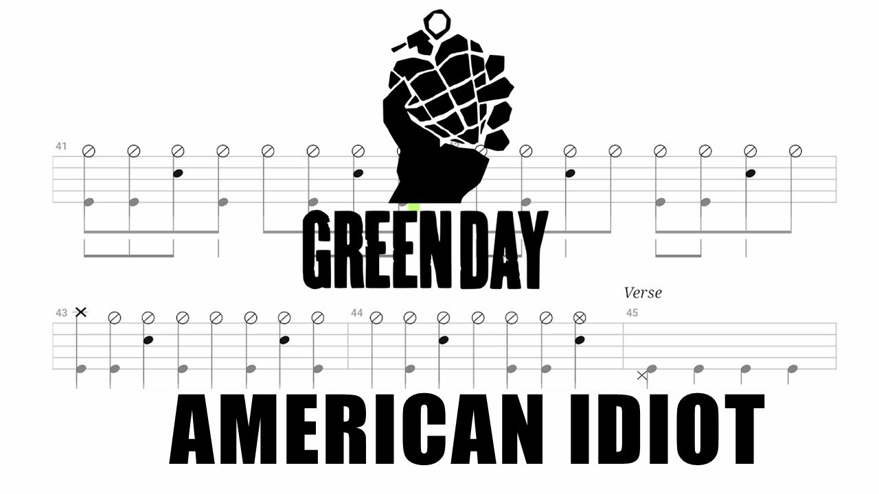 Green Day - American Idiot (🔴 Drum Notation | Tutorial) @chamisdrums ...