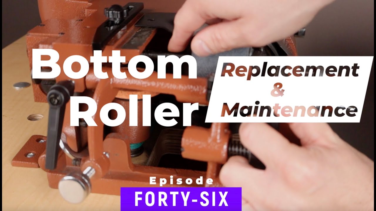 Bottom roller replacement/maintenance for NP4 and NP10 skiving machine ...