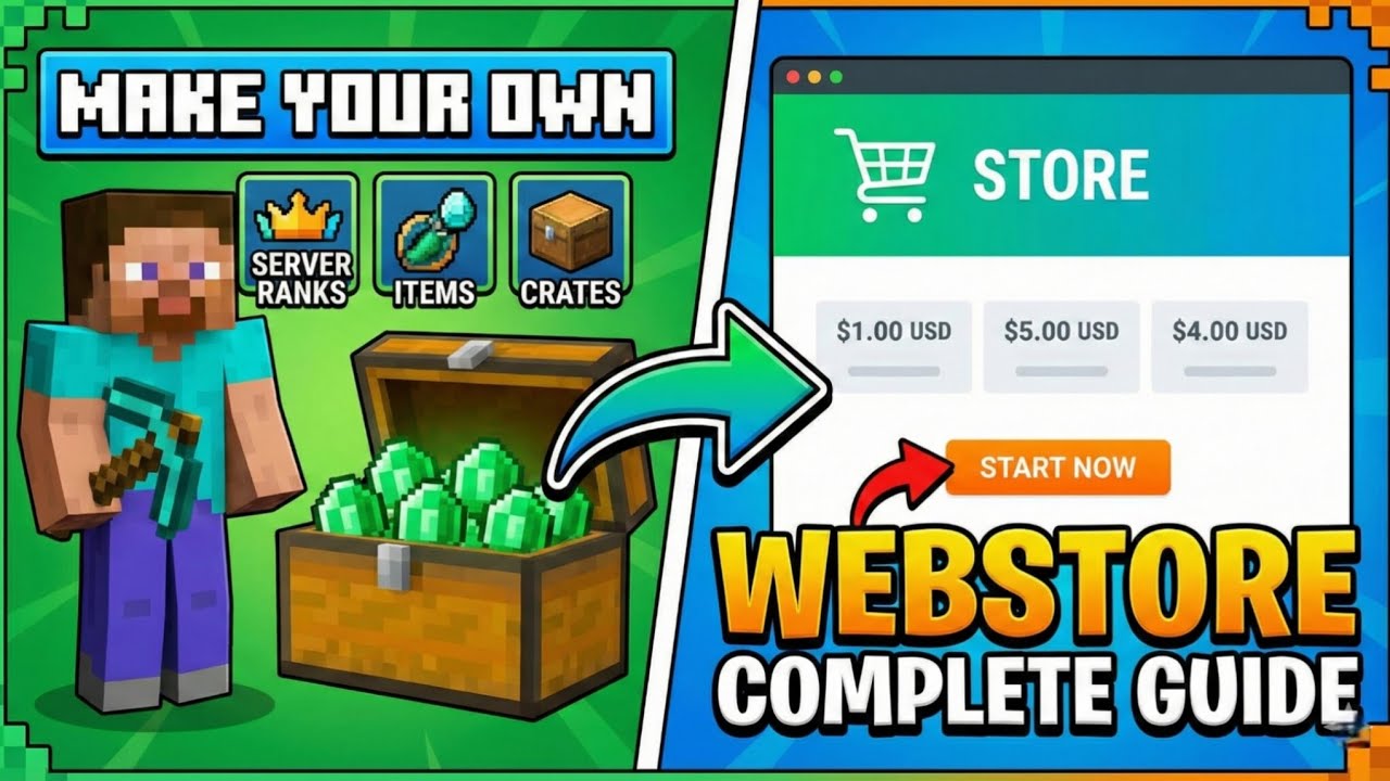 How to Make Your Own Minecraft WebStore | Complete Guide #minecraft ...