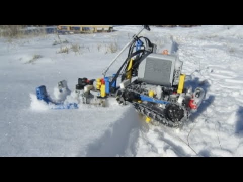 Lego snow half track - YouTube