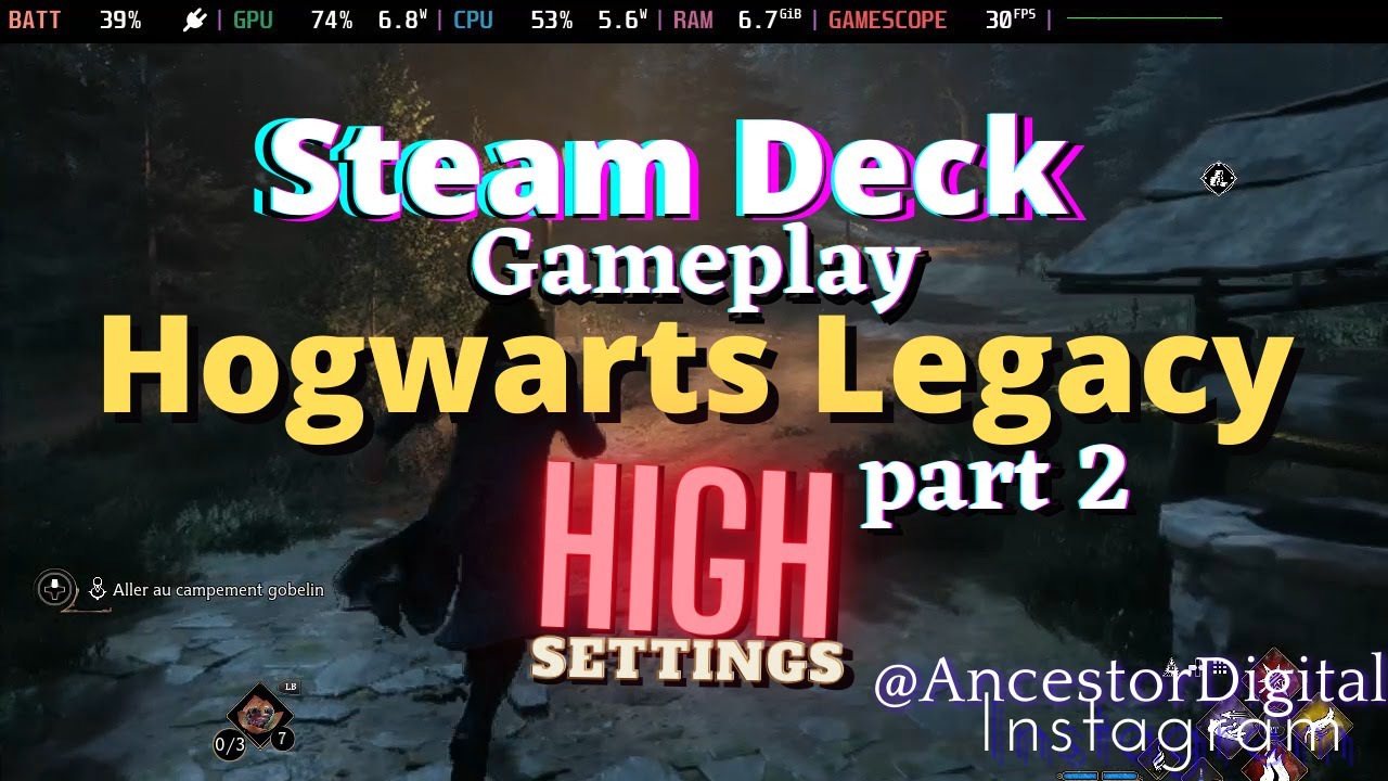 Hogwarts Legacy • Steam Deck * High Settings * Gameplay HD Native ...