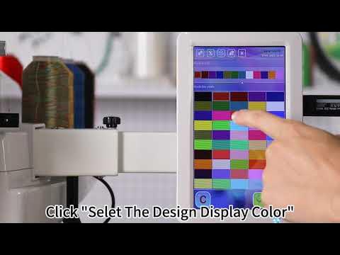 Smartstitch Embroidery Machine S1201 How to change the display color ...