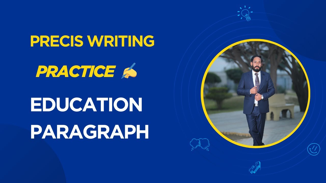How to write a precis for exams | education paragraph for practice ...