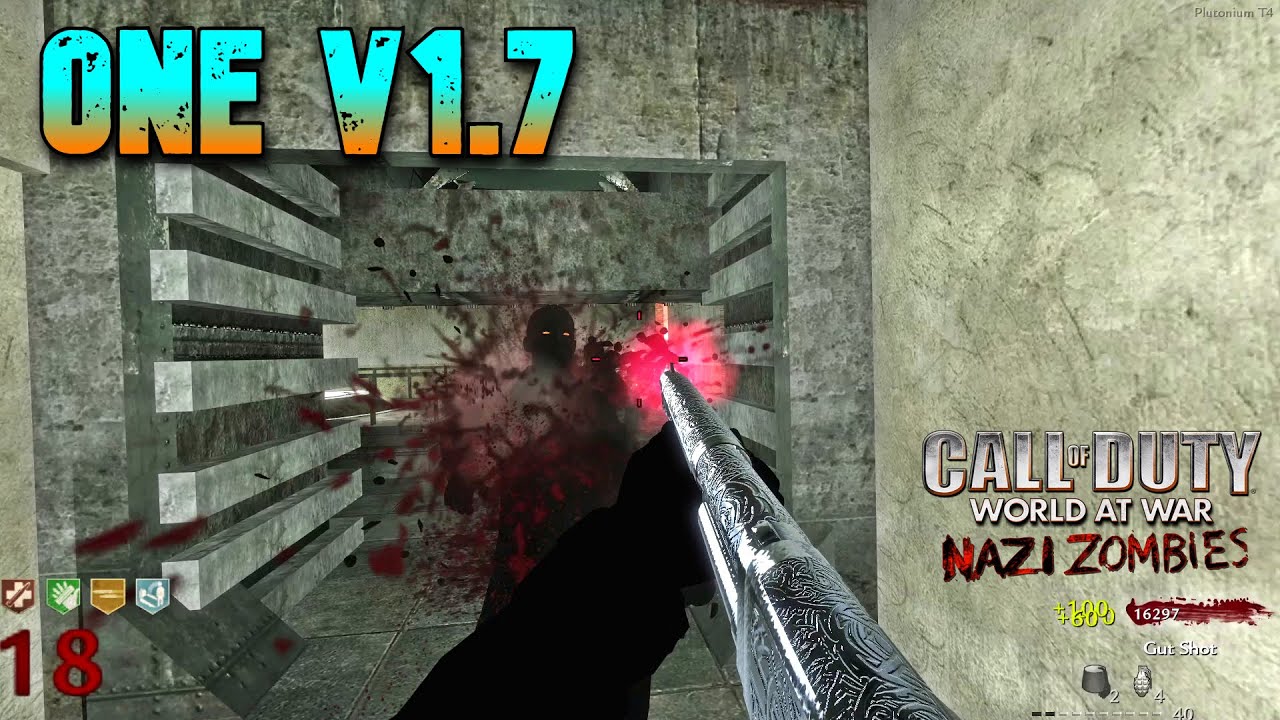 "ONE" WITH THE CRAZIEST GUN MODS | WAW ZOMBIES CUSTOM MAP - YouTube