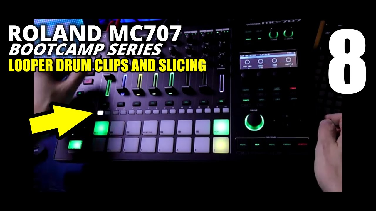Mc707 Boot Camp Part 8 – Looper Drum Clips and Slicing // Roland Mc-707 ...